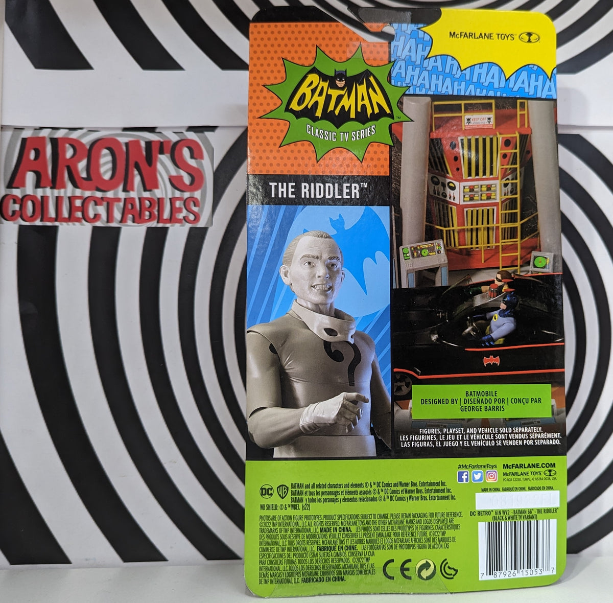 Batman The Classic TV Series Riddler Black and White Action Figure ...