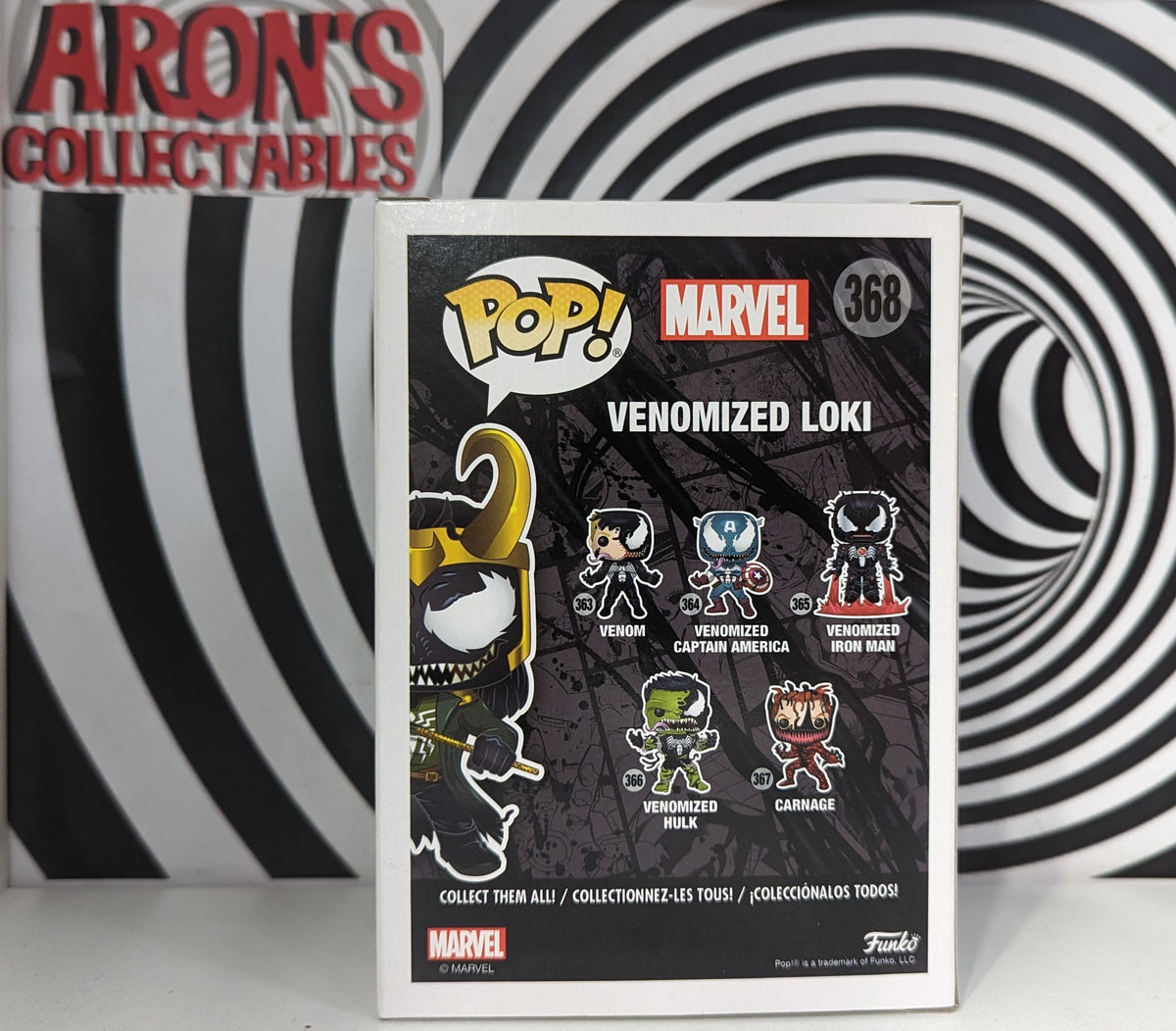 Pop Vinyl Marvel Venom #368 Venomized Loki Special Edition Vinyl Bobbl ...