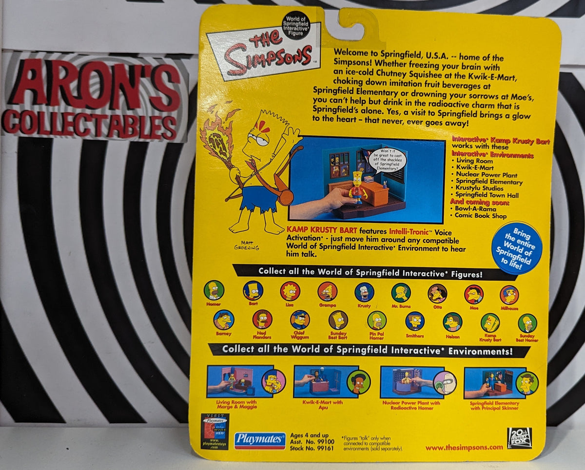The Simpsons World of Springfield Series 3 Kamp Krusty Bart Action Fig ...