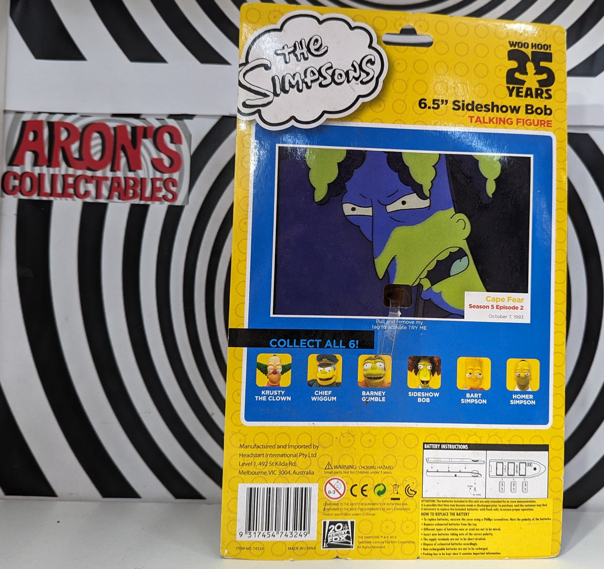 The Simpsons Talking Sideshow Bob Action Figure – Arons Collectables