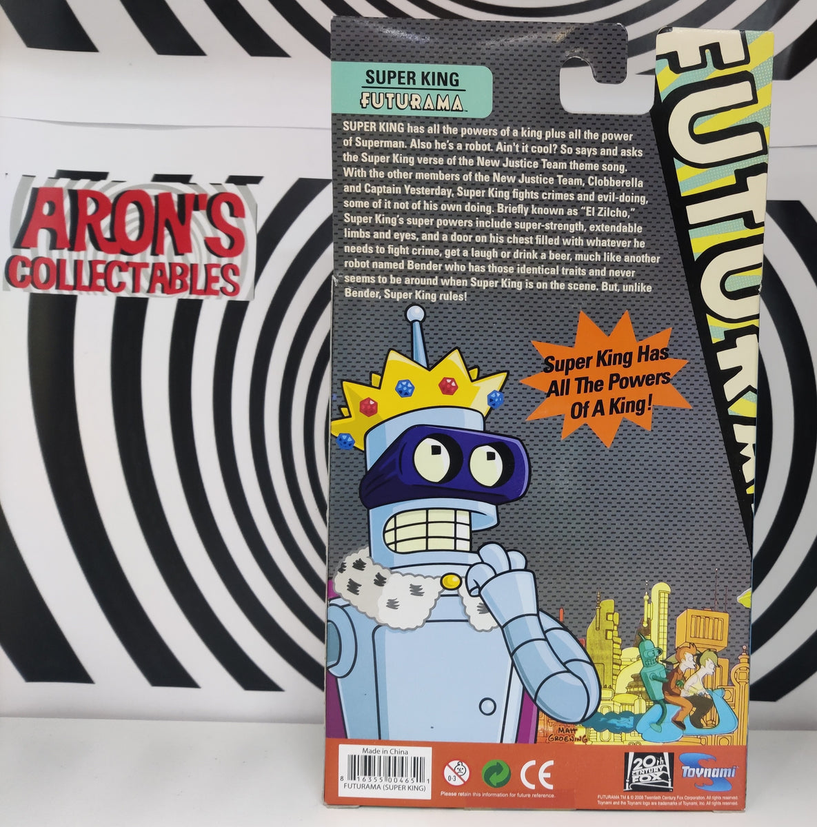 Futurama Santa Robot Series Bender Super King Action Figure – Arons ...