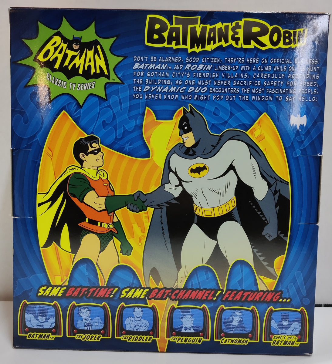 Batman TV Classic TV Series Batman & Robin Wall Climbing Figure Set ...