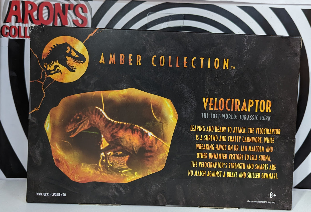 Jurassic Park Amber Collection Jurassic Park Lost World Velociraptor A ...