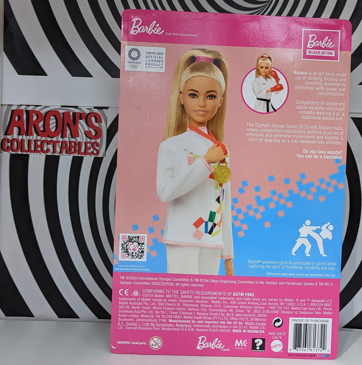 Barbie Tokyo 2020 Olympics Barbie Karate Figure – Arons Collectables